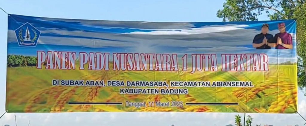 PANEN PADI NUSANTARA 1 JUTA HEKTAR | Darmasaba Badung PANEN PADI NUSANTARA 1 JUTA HEKTAR | Darmasaba Badung